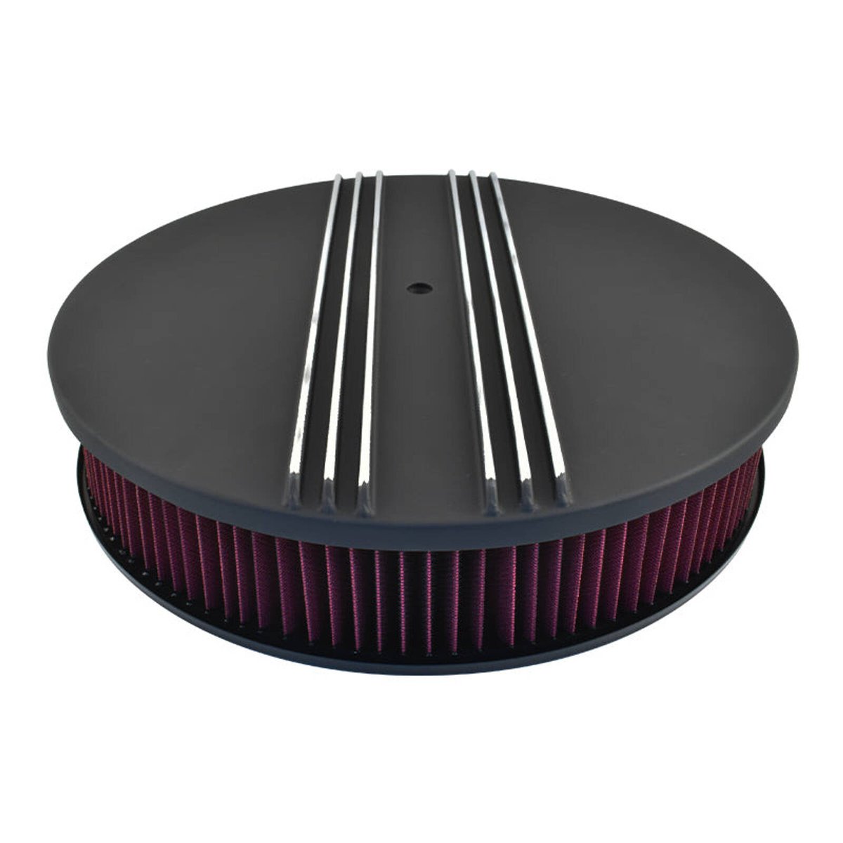 14" Round Air Cleaner Kit Half Finned Black - Bunnings Australia