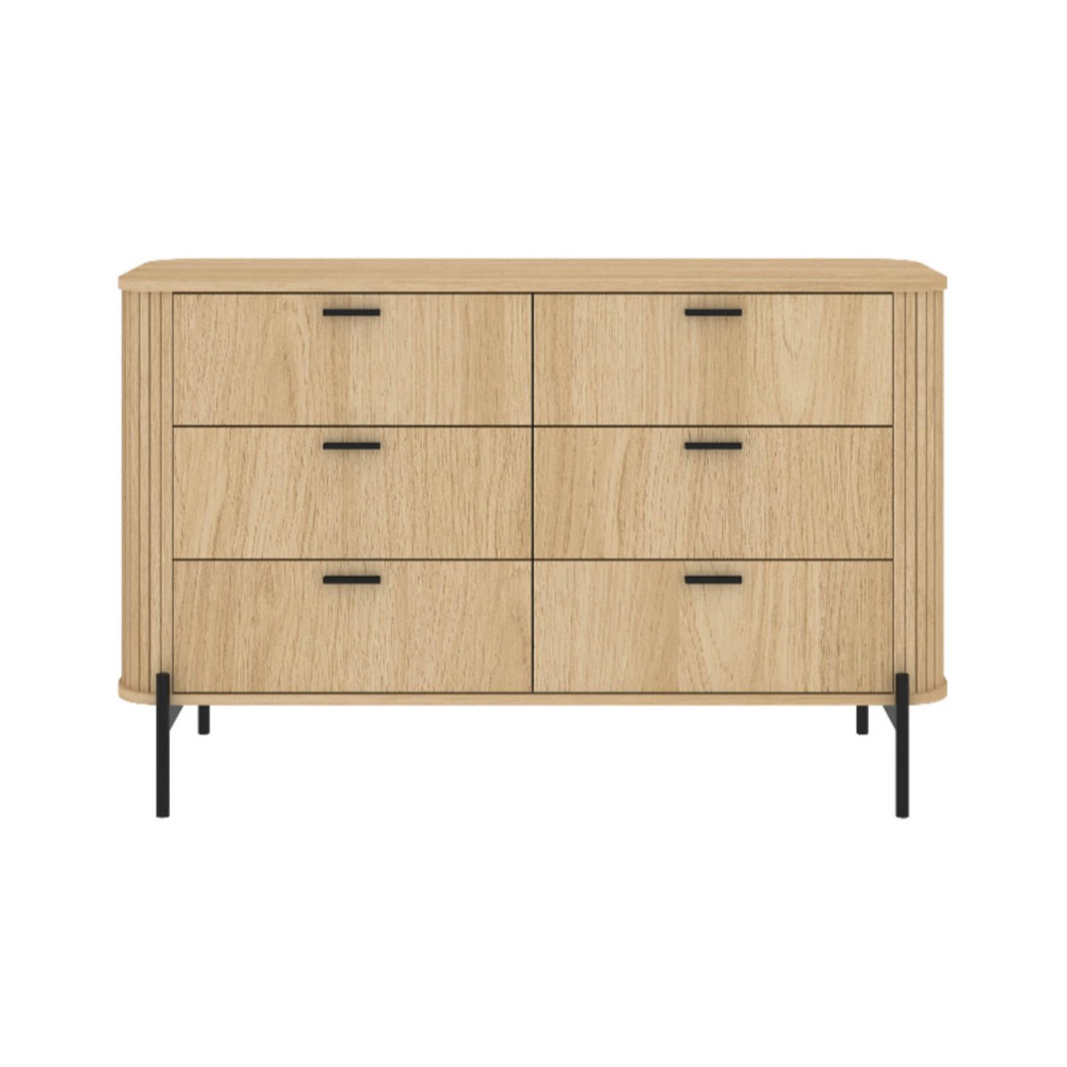 Cosmoliving 6 Drawer Chest of Drawers Lowboy Dresser - Bunnings Australia