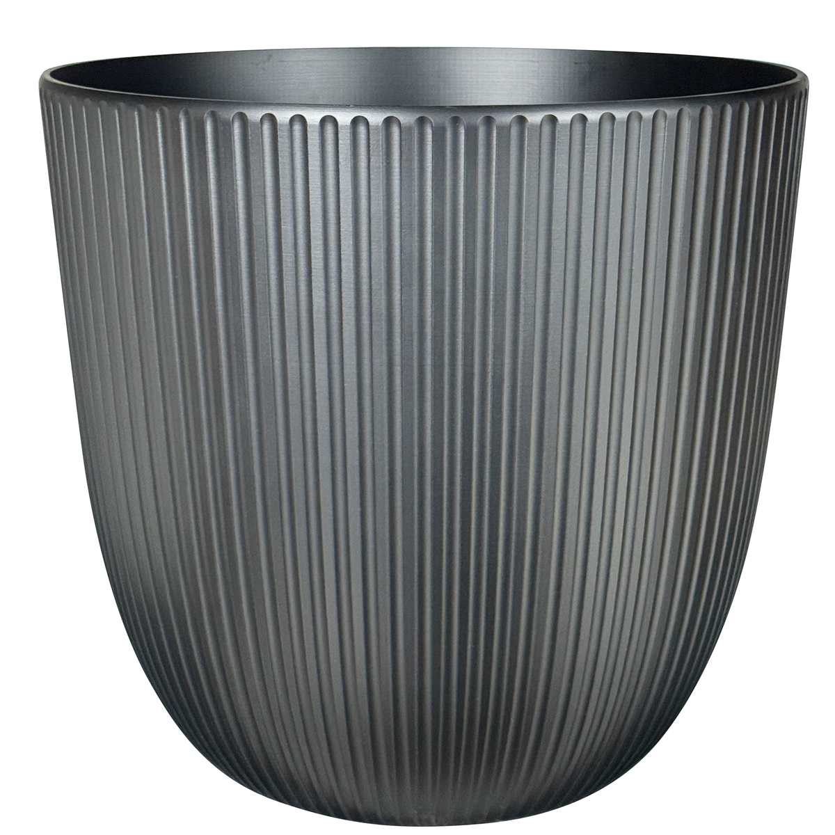 Northcote Pottery 48cm Black Armour Self-Watering Egg - Bunnings Australia