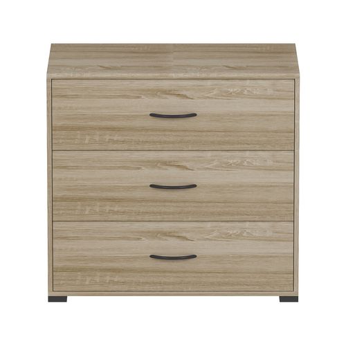 Practa Oak 3 Drawer Chest Of Drawers Unit - Bunnings Australia