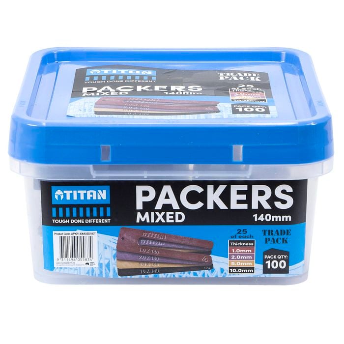 Titan 140mm 100 Piece Mixed Window Packers - Bunnings Australia