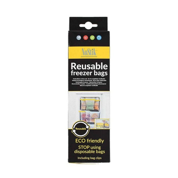 4pc Nostik Reusable Freezer Bags Storage w/ Clips Set - Bunnings Australia