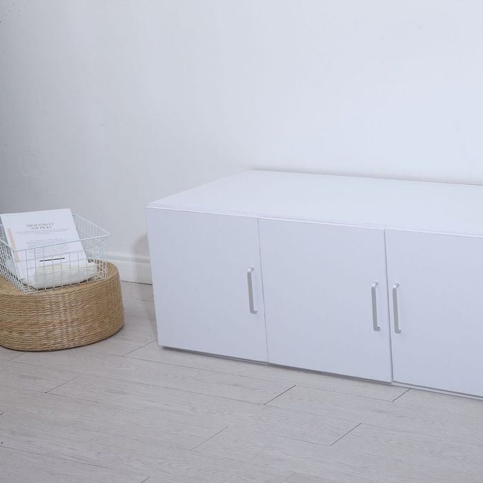 Redfern Wardrobe Topper Cabinets 1200mm - White - Bunnings Australia