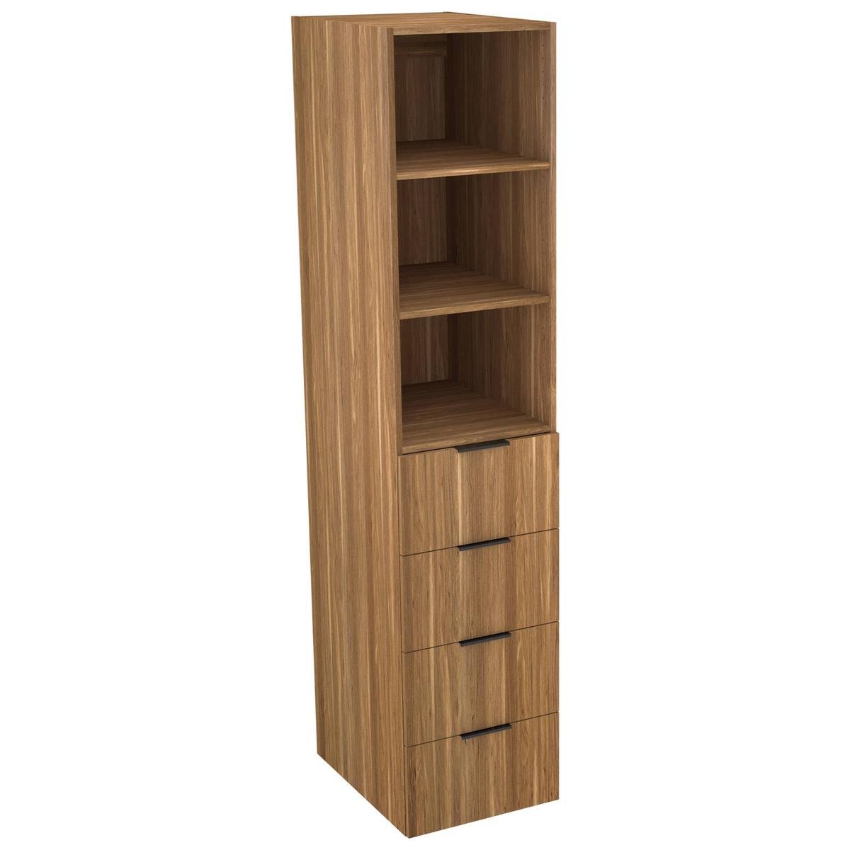 Lugna 2048 x 450 x 580mm Cove 2 Shelf 4 Drawer Storage Cabinet ...