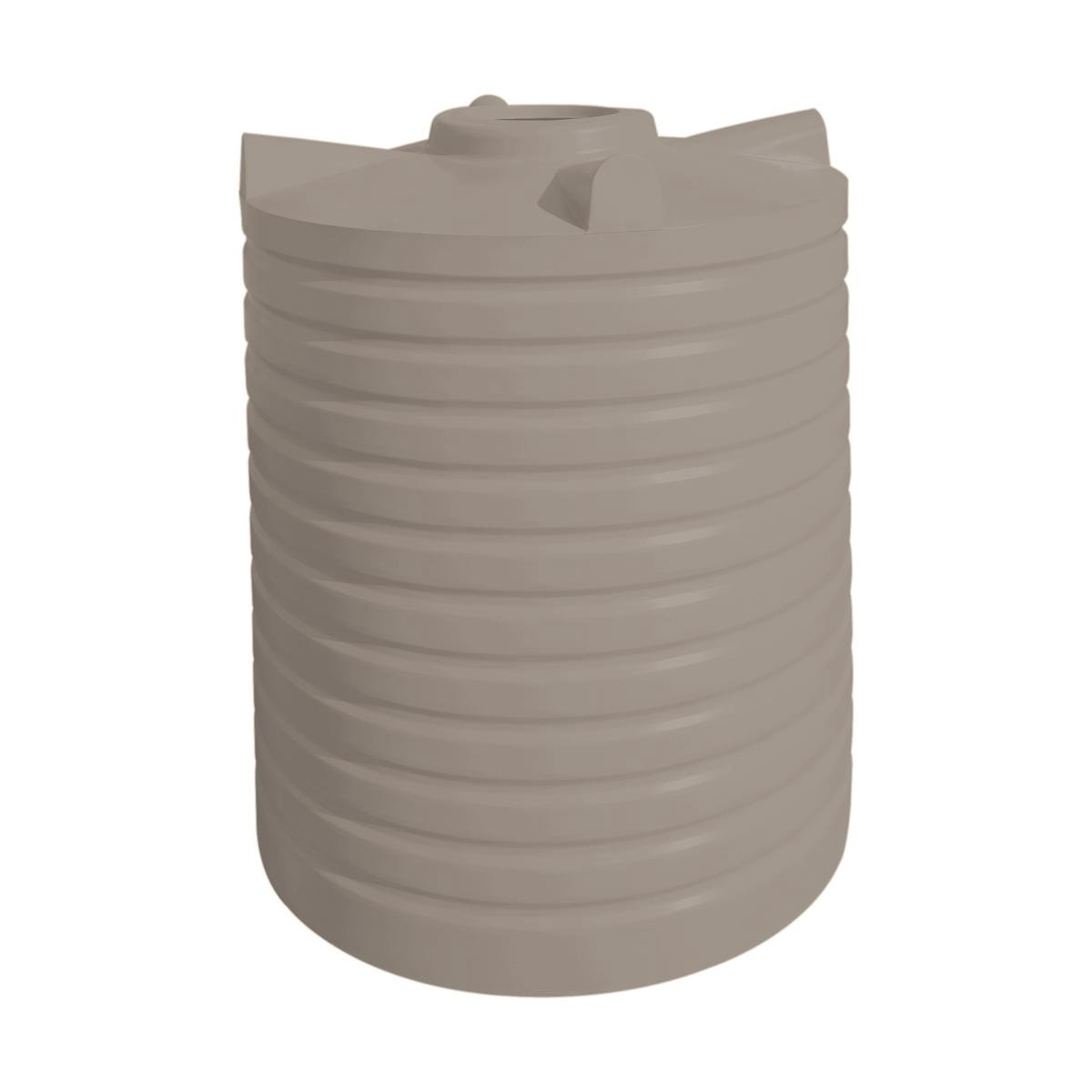 Clark Tanks 2600L Round Poly Water Tank - Gull Grey - Bunnings Australia