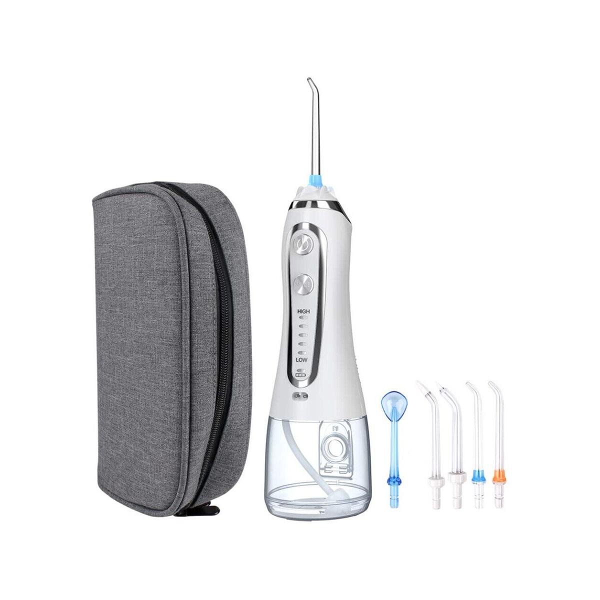 TODO Rechargeable Electric Dental Flosser Water Jet Pick 110PSI 5 Mode ...