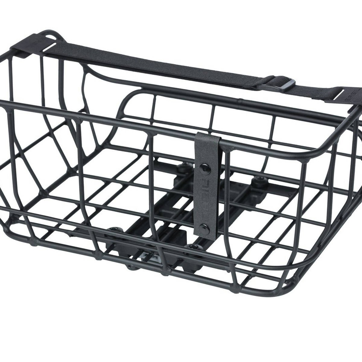 Basil Portland Rear Bicycle Basket Mik 25 Litres Black - Bunnings Australia