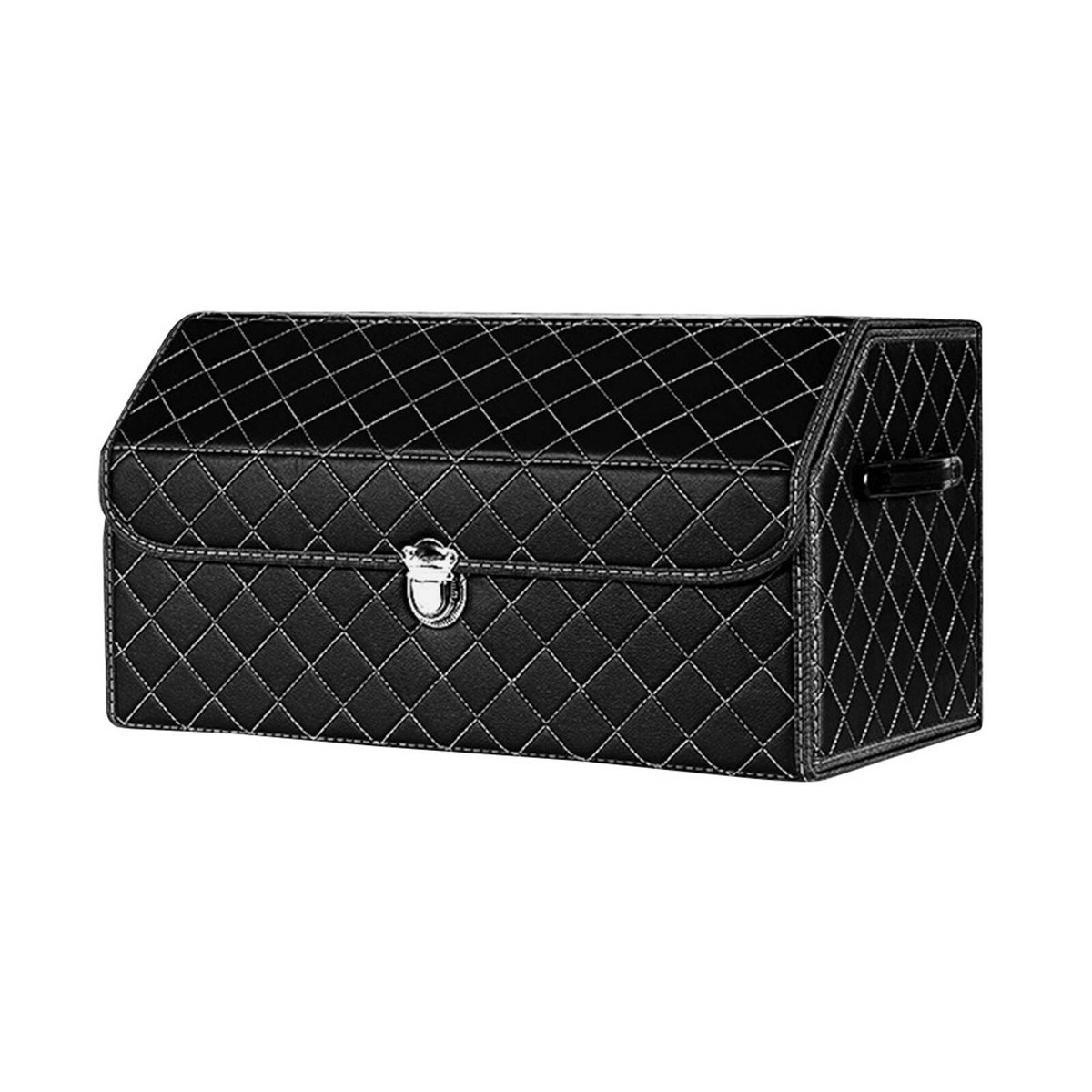 SOGA Leather Car Boot Collapsible Foldable Trunk Cargo Organizer ...