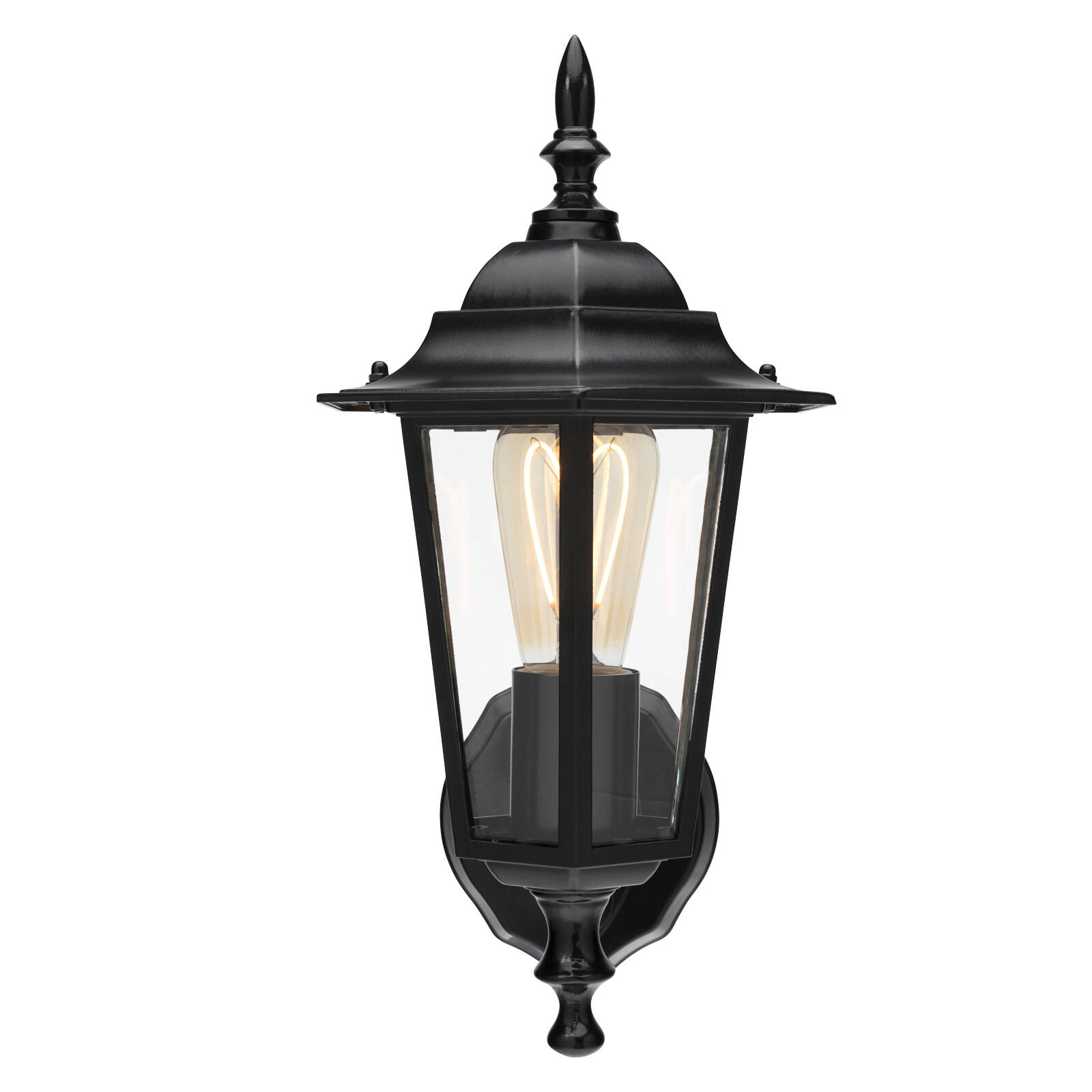 Black Outdoor Coach Lights Traditional Stately Wall Light – Lighting