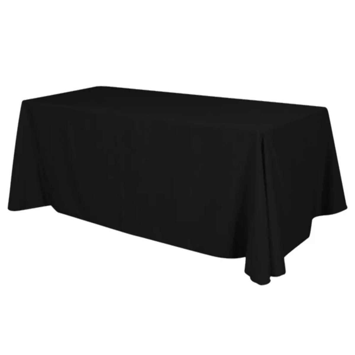 Just Party Linen Tablecloth Rectangle 331 x224cm - Black - Loose Fit ...
