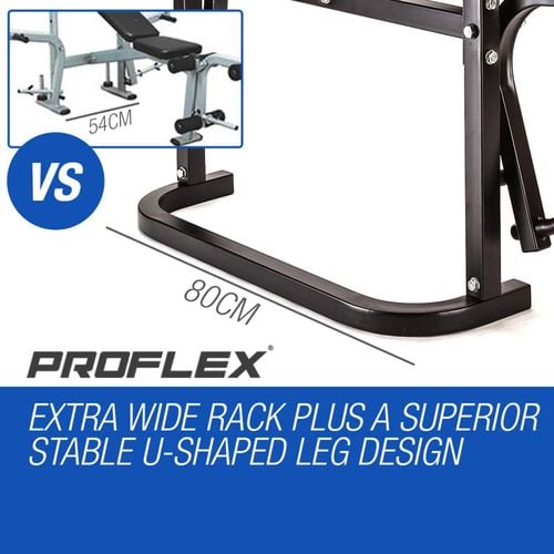 PROFLEX 7in1 Weight Bench Press Multi-Station Home Gym Equipment Set ...