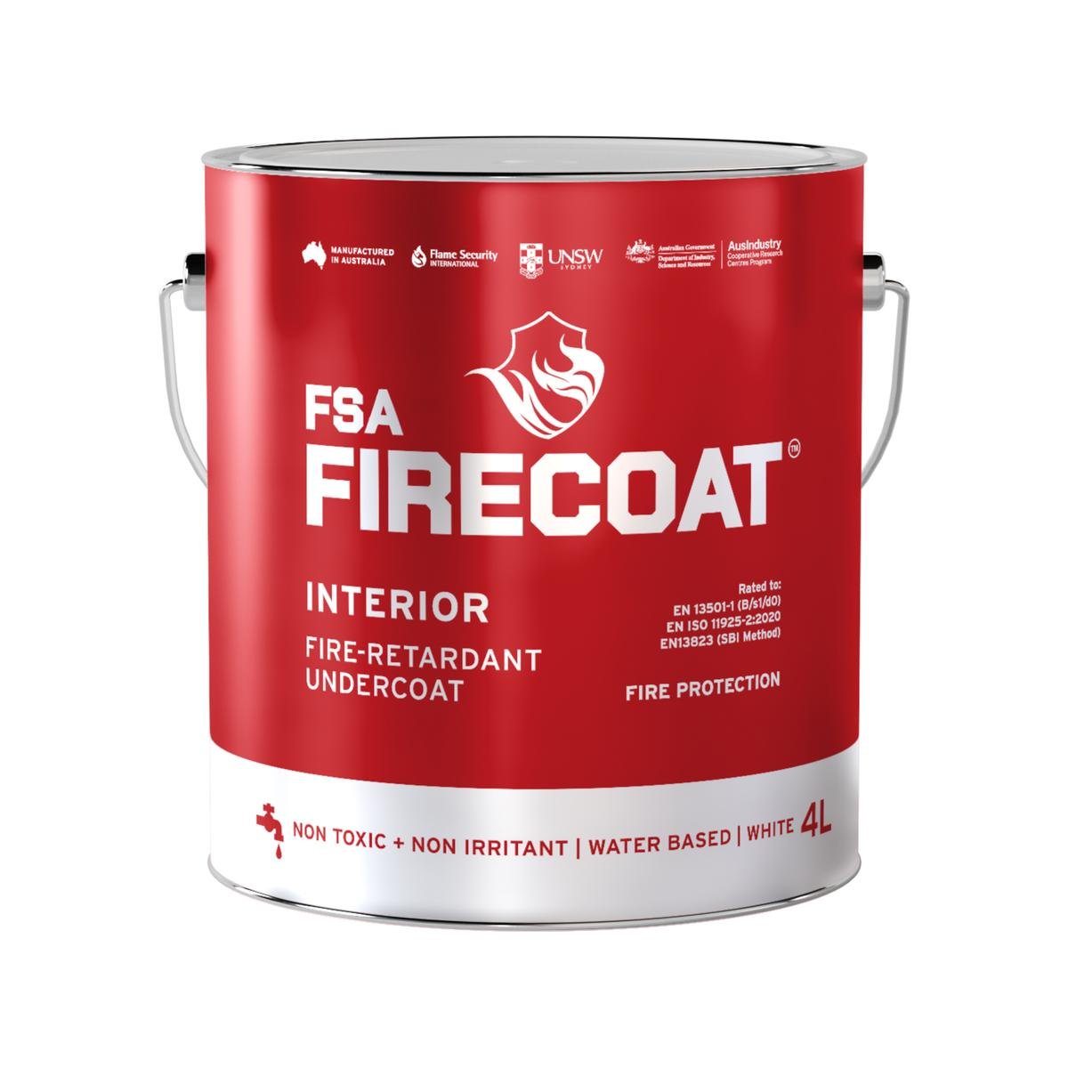Firecoat 4L White Interior Fire-Retardant Undercoat - Bunnings Australia