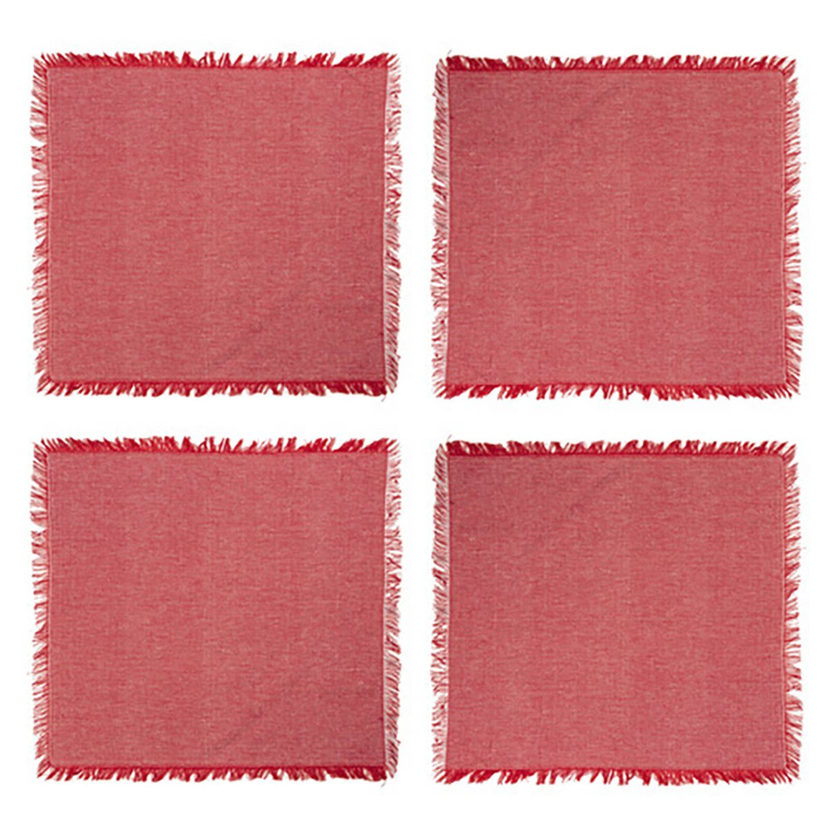 4pc Ladelle Garland 100% Cotton Woven Napkin/Serviette 45x45cm ...