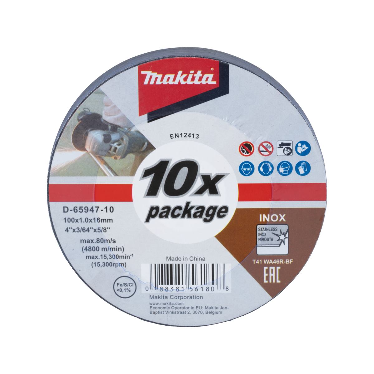Makita 100 x 16mm Cut Off Discs - 10 Pack - Bunnings New Zealand