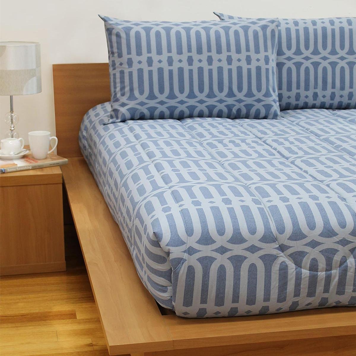 Jason Commercial Double Bed Linx Quilt Cover Set 180x210cm Denim ...