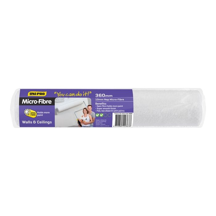 UNi-PRO 360mm 10mm Nap You Can Do It Microfibre Roller Cover - Bunnings Australia
