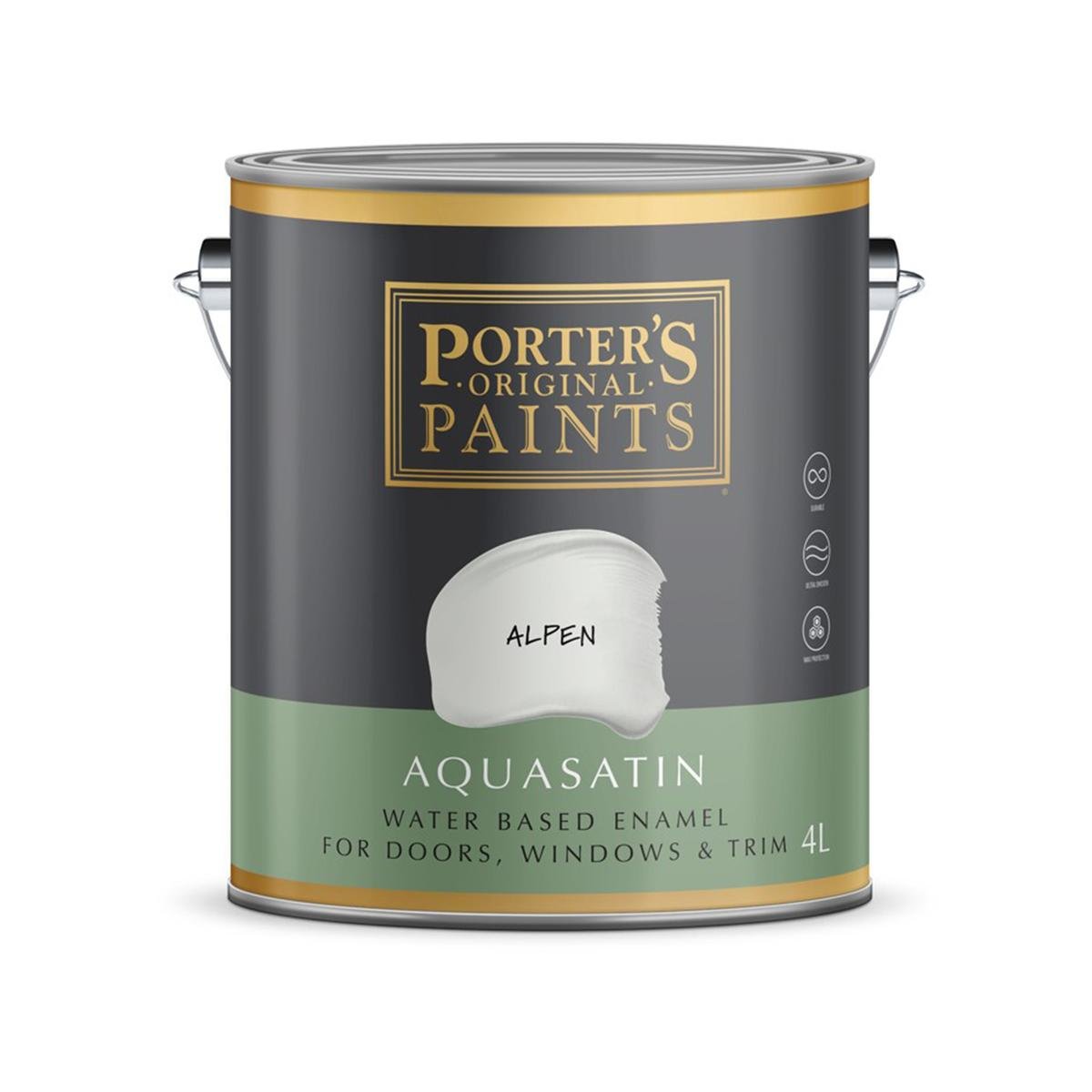 Porter's Paints 4L Alpen Aquasatin - Bunnings Australia