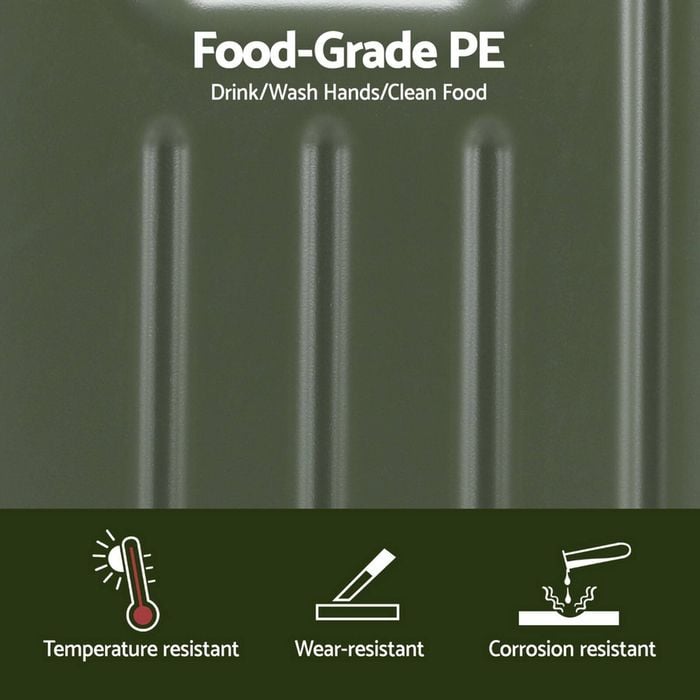 Weisshorn 25L Water Container Jerry Can Bucket Camping Outdoor Storage ...