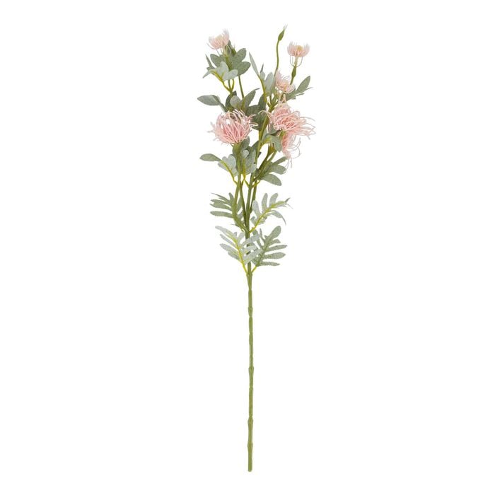 65cm Native Pincushion Protea Pink Artificial Flower - Pink - Bunnings ...