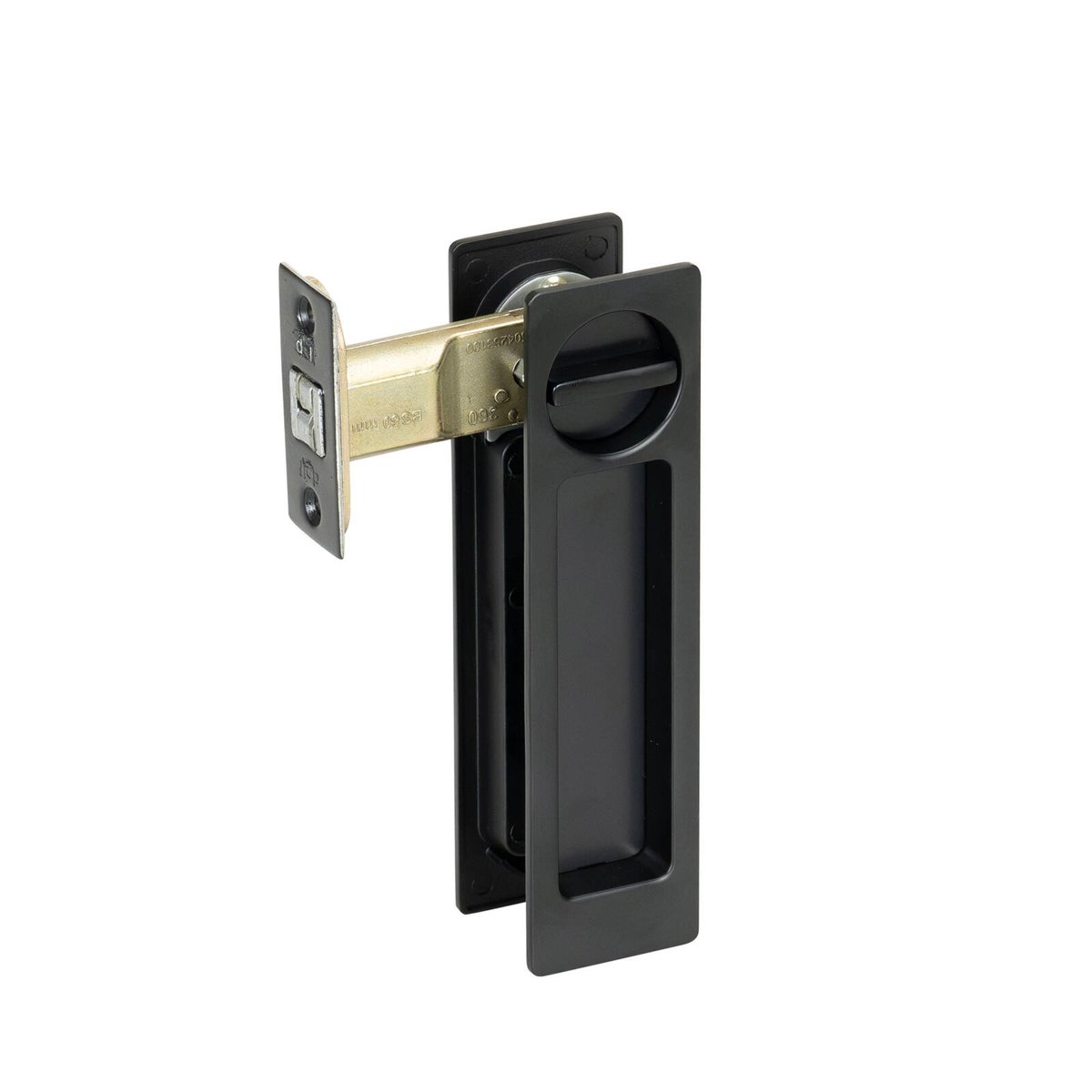 Delf Black Matte Rectangular Cavity Privacy Door Lock - Bunnings Australia