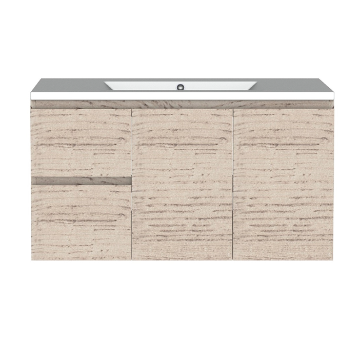 Forme 900mm Mont Albert Wall Hung Vanity With Polymarble Top - LH ...