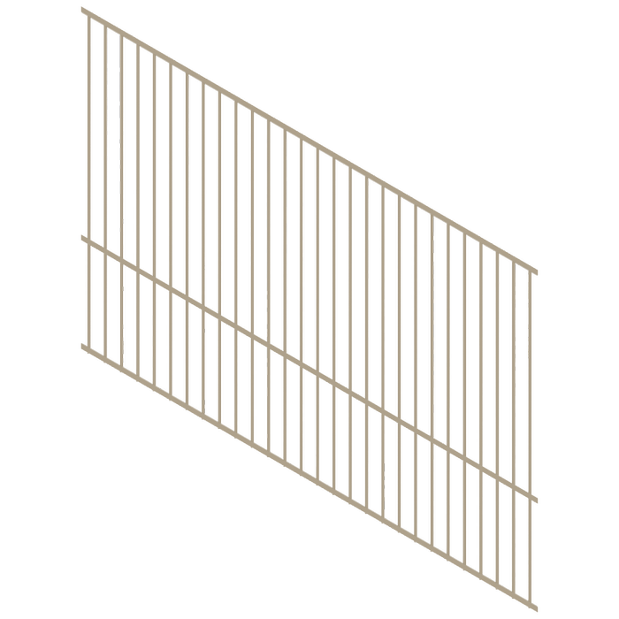 ProtectorAl 0350-1200W x 1200H Paperbark Flat Top Square Picket Pool ...