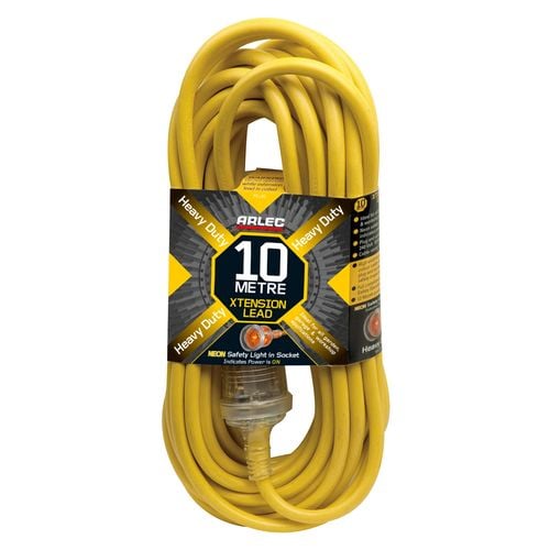 Arlec 10m 1.0mm² 10A 3 Core Heavy Duty Extension Lead - Bunnings Australia