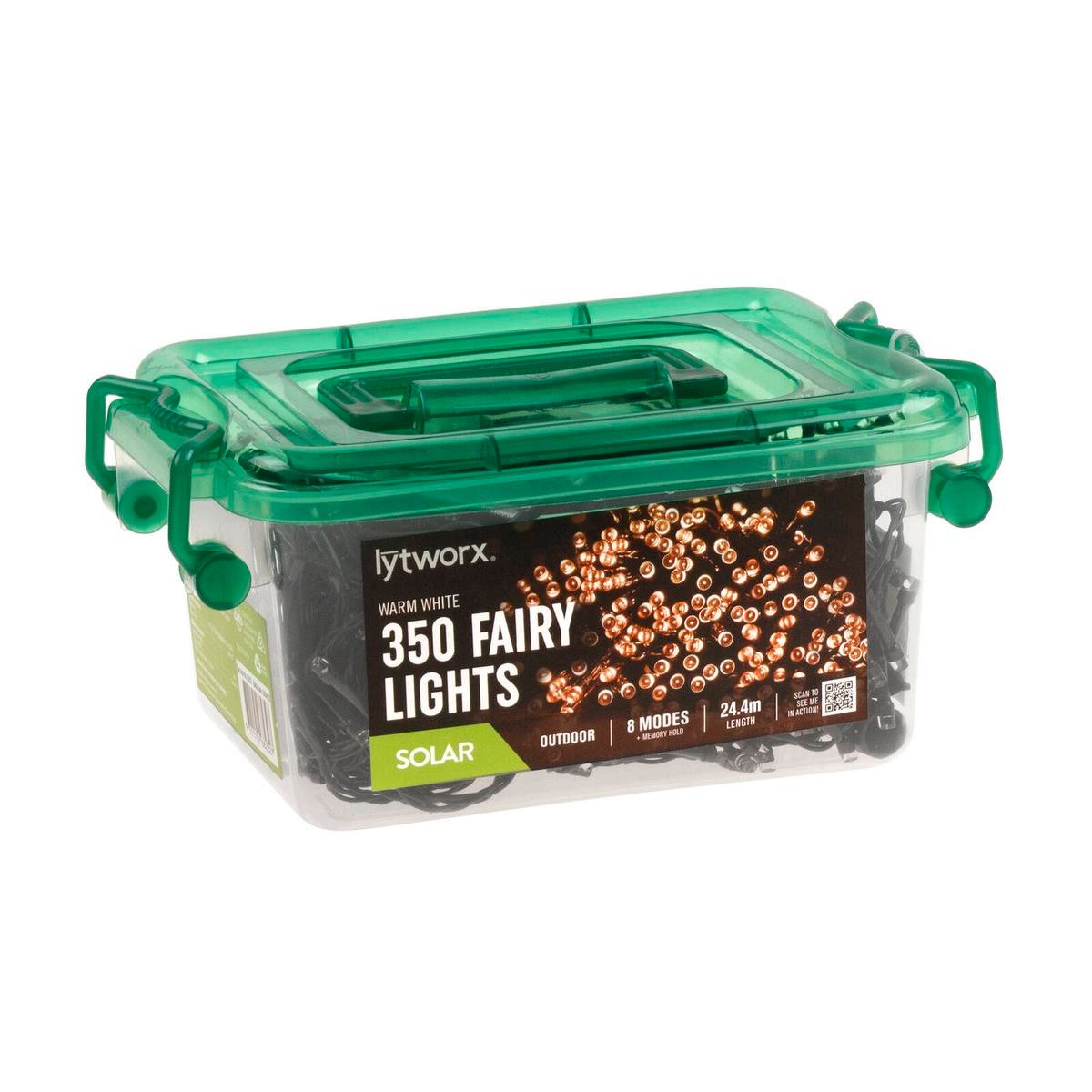 Lytworx Warm White Solar Fairy Lights - 350 Pack - Bunnings New Zealand