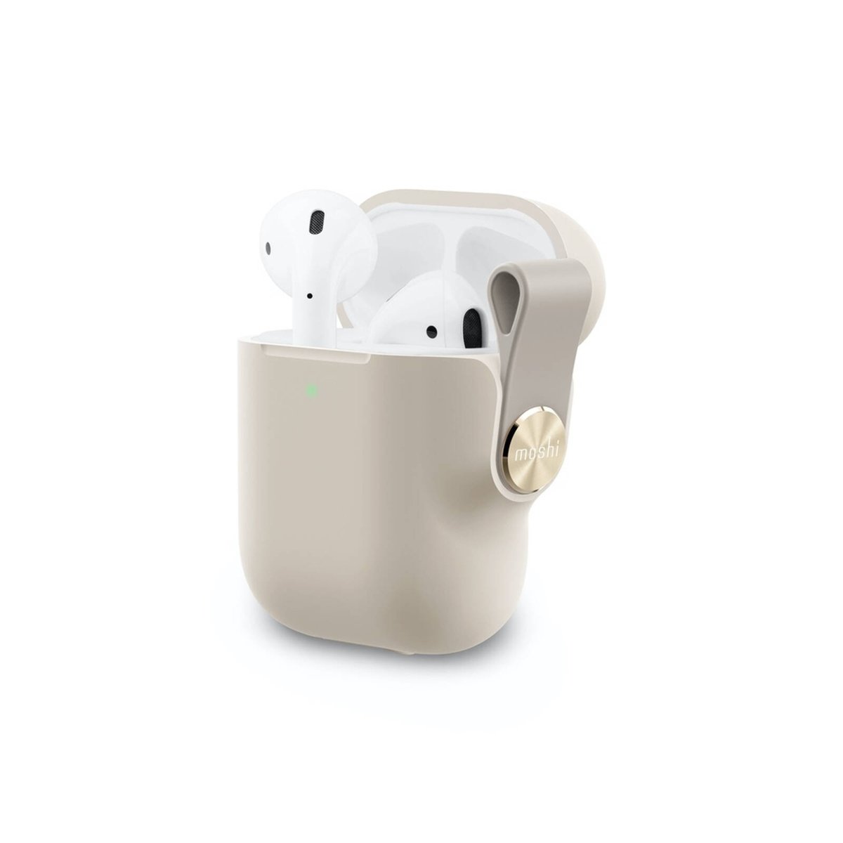 Moshi Pebbo Case for AirPods (Beige) - Bunnings Australia