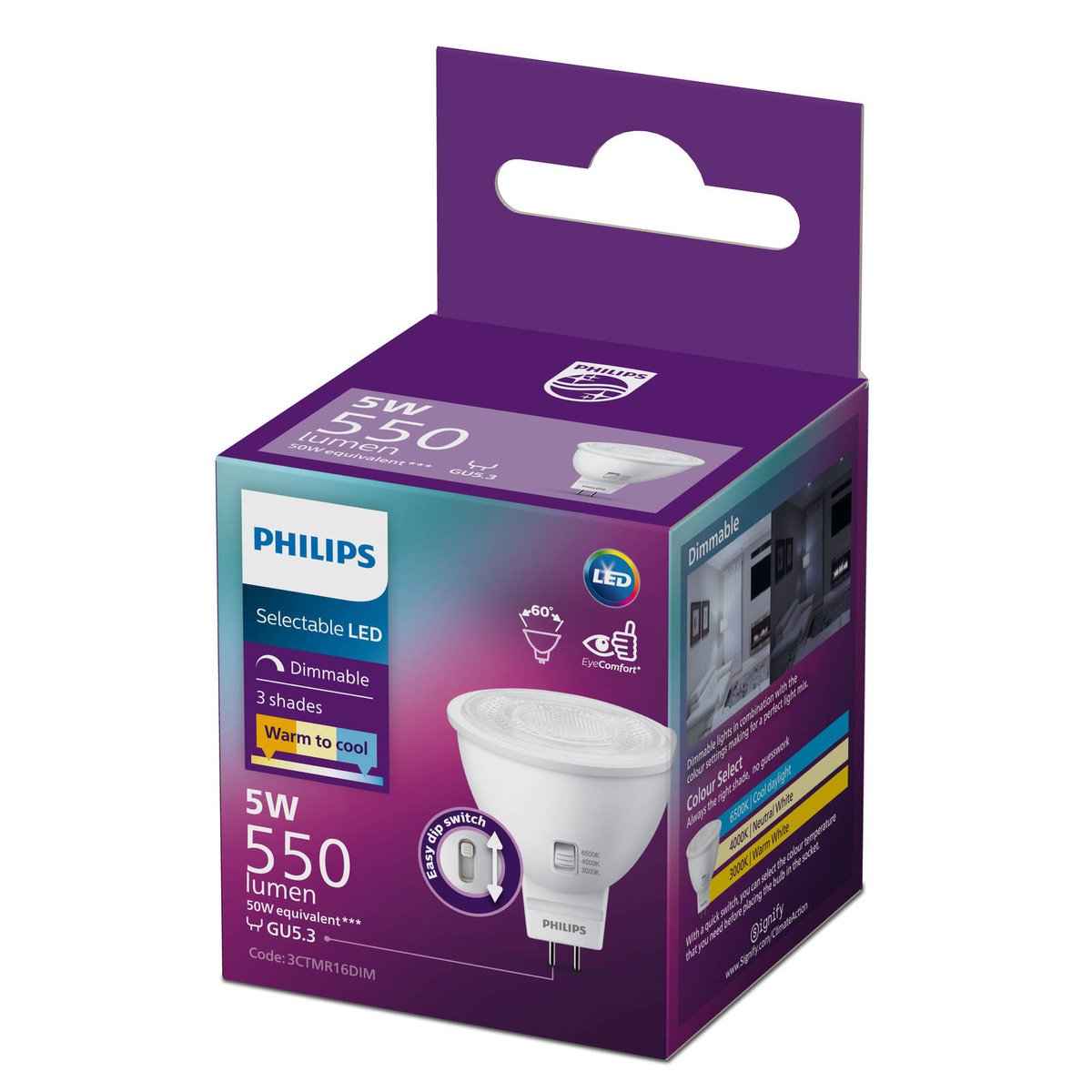 Philips MR16 LED 500lm 3CCT 5W Dimmable Spot - Bunnings New Zealand