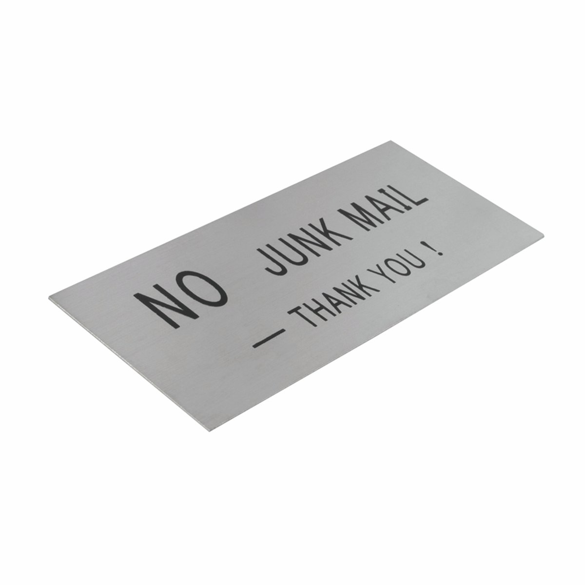 Sandleford 140 x 65mm No Junk Mail Stainless Steel Sign - Bunnings New ...