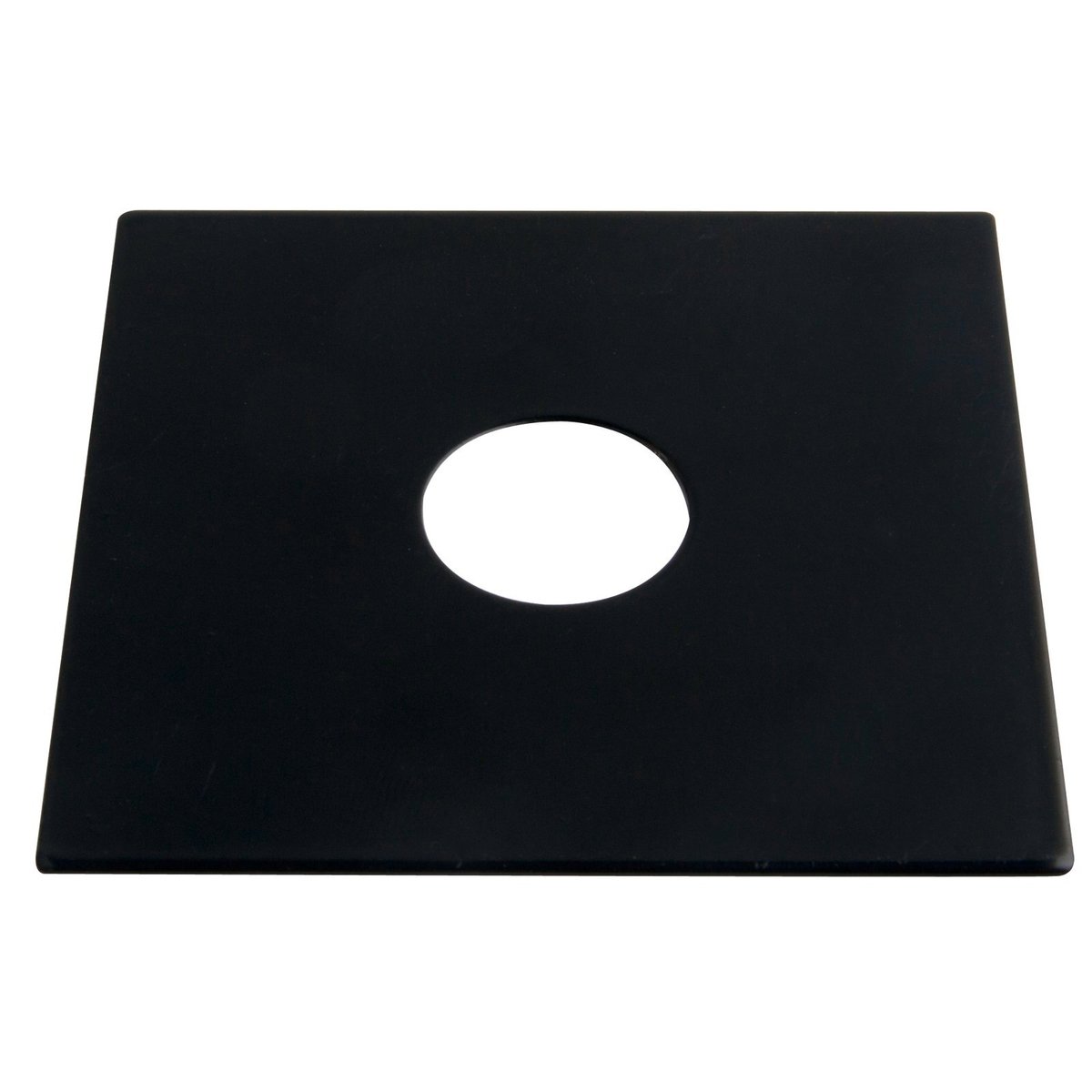 Kinetic 75 x 75mm Black Stainless Steel 1/2" Square Flat Cover Plate ...