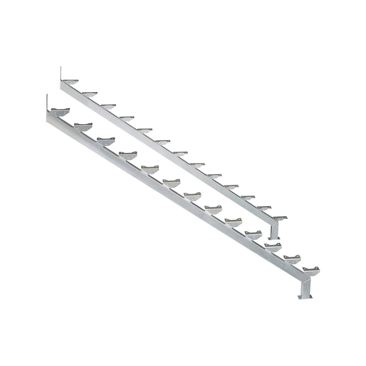 Galintel 13 Tread Heavy Duty Galvanised Steel Stair Stringer - 2 Pack ...