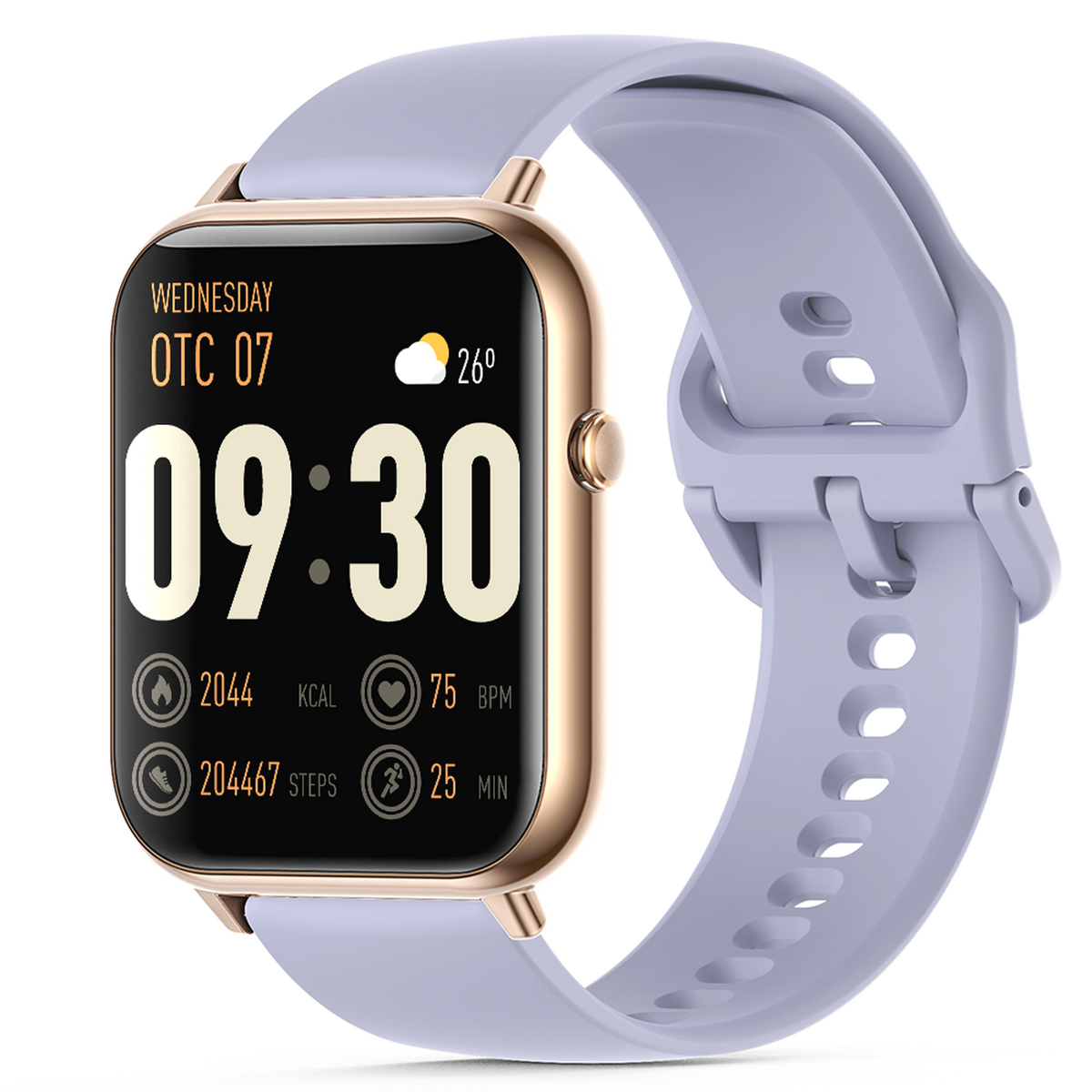 Bluetooth Smart Watch 2.1" LCD BT 5.0 Blood Pressure Heart Rate - Black ...