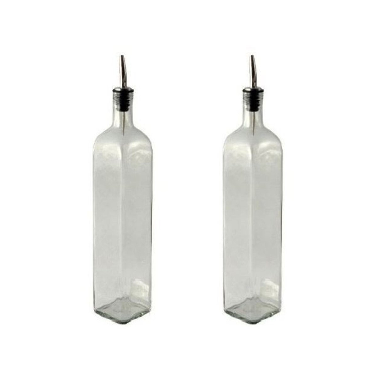 Argon Tableware Square Olive Oil / Vinegar Bottle With Tapor Pourer ...