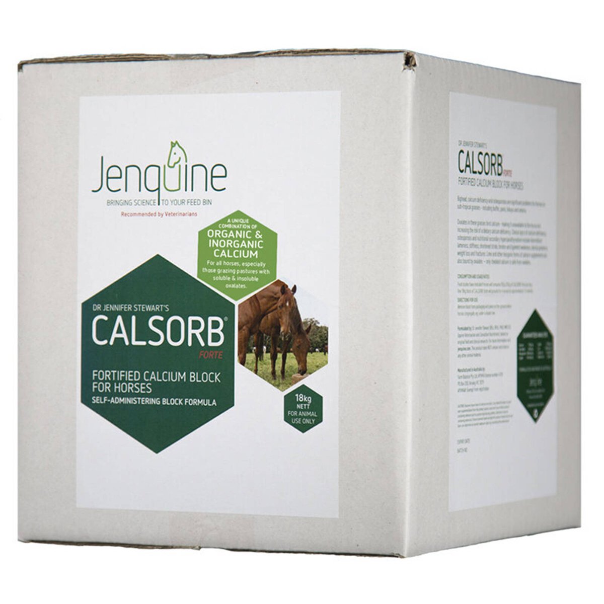 Dr Jennifer Stewarts Calsorb Forte Calcium Block for Horses 18kg ...