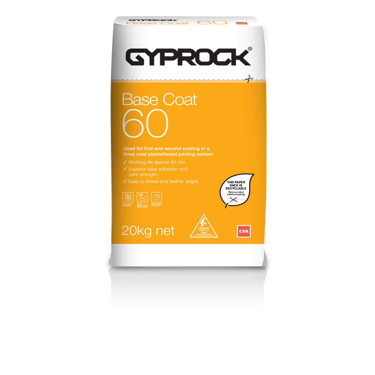 Gyprock CSR 20kg Base Coat 60 - Bunnings Australia