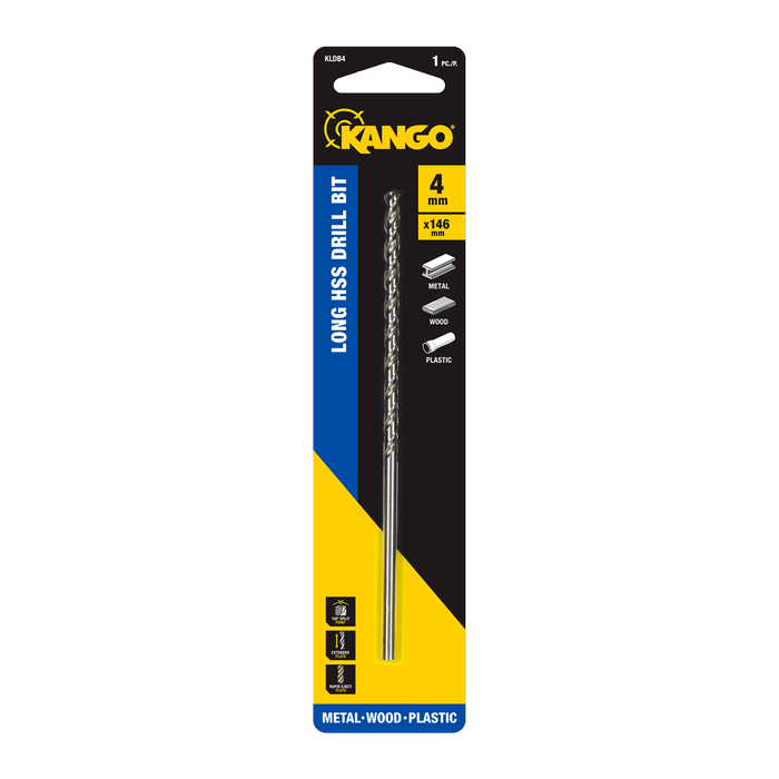 Kango 4mm Long Series HSS Drill Bit - Bunnings Australia