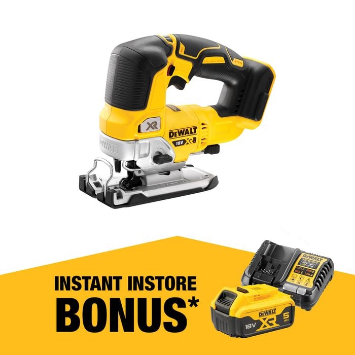 DeWALT 18V XR Li-Ion Cordless Brushless Top Handle Jigsaw - Skin Only ...
