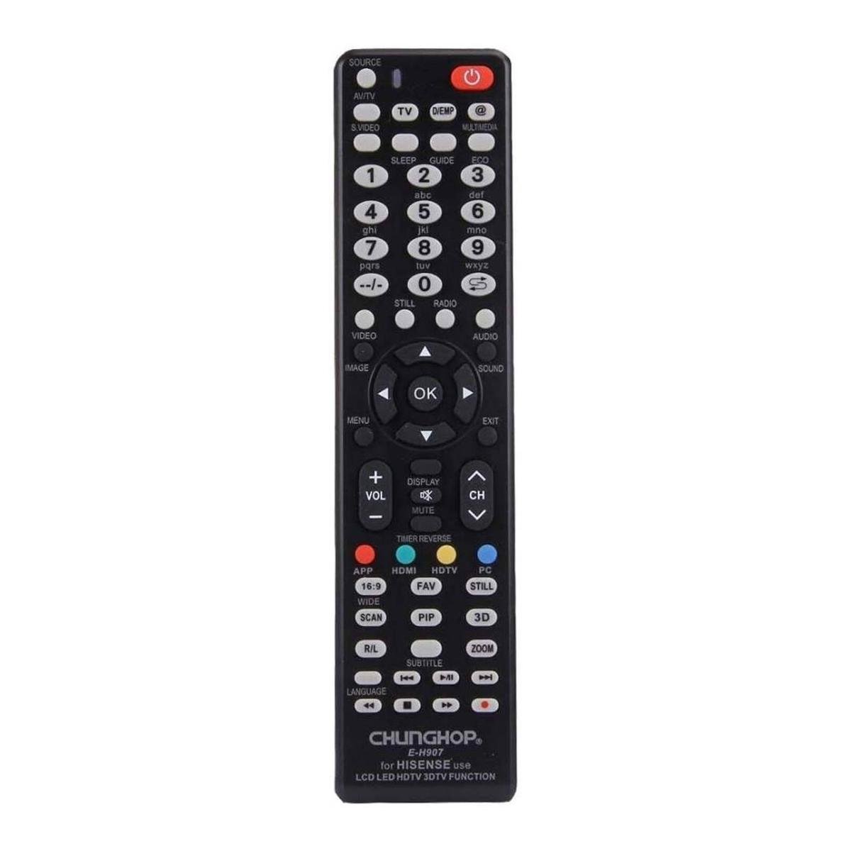 Chunghop Universal Tv Remote Control Compatible With Hisense Lcd Smart ...