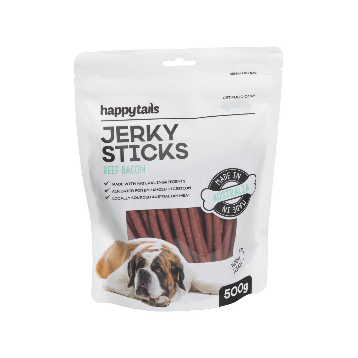 Happy Tails 500g Beef And Bacon Jerky Sticks Dog Treats - Bunnings ...