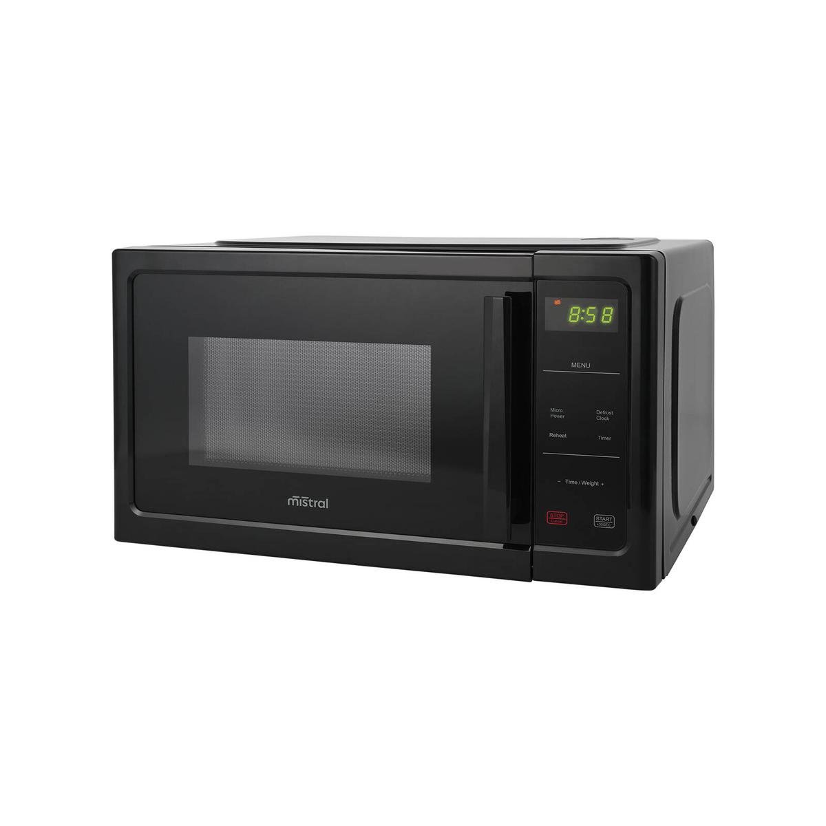 Mistral 25L Black Digital Microwave - Bunnings Australia