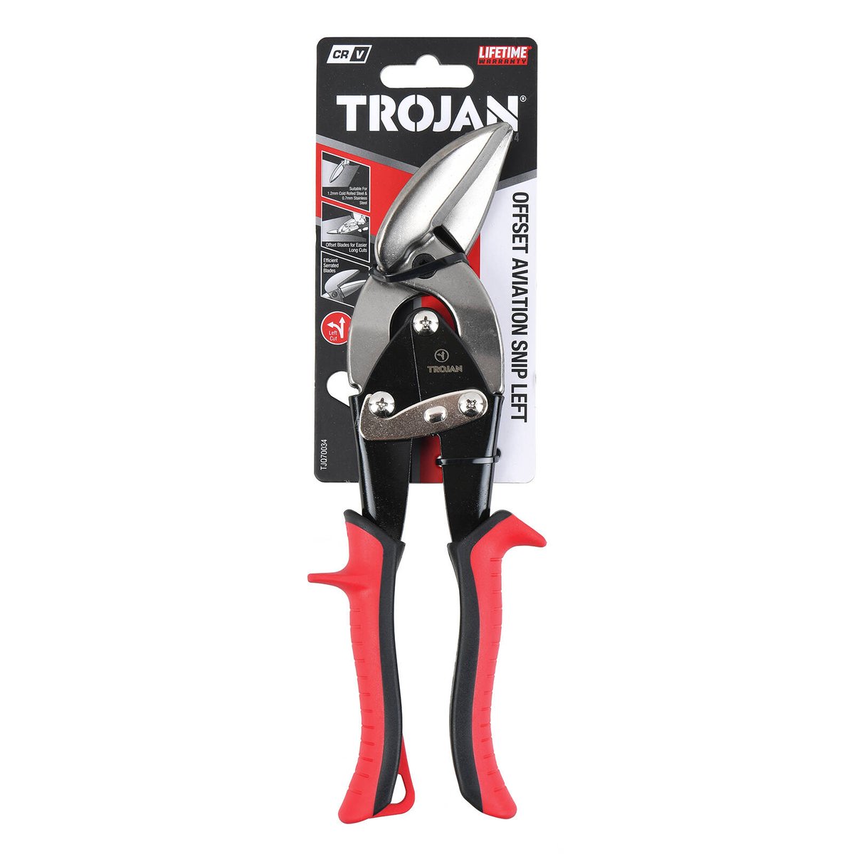 Trojan Offset Left Aviation Snip - Bunnings Australia