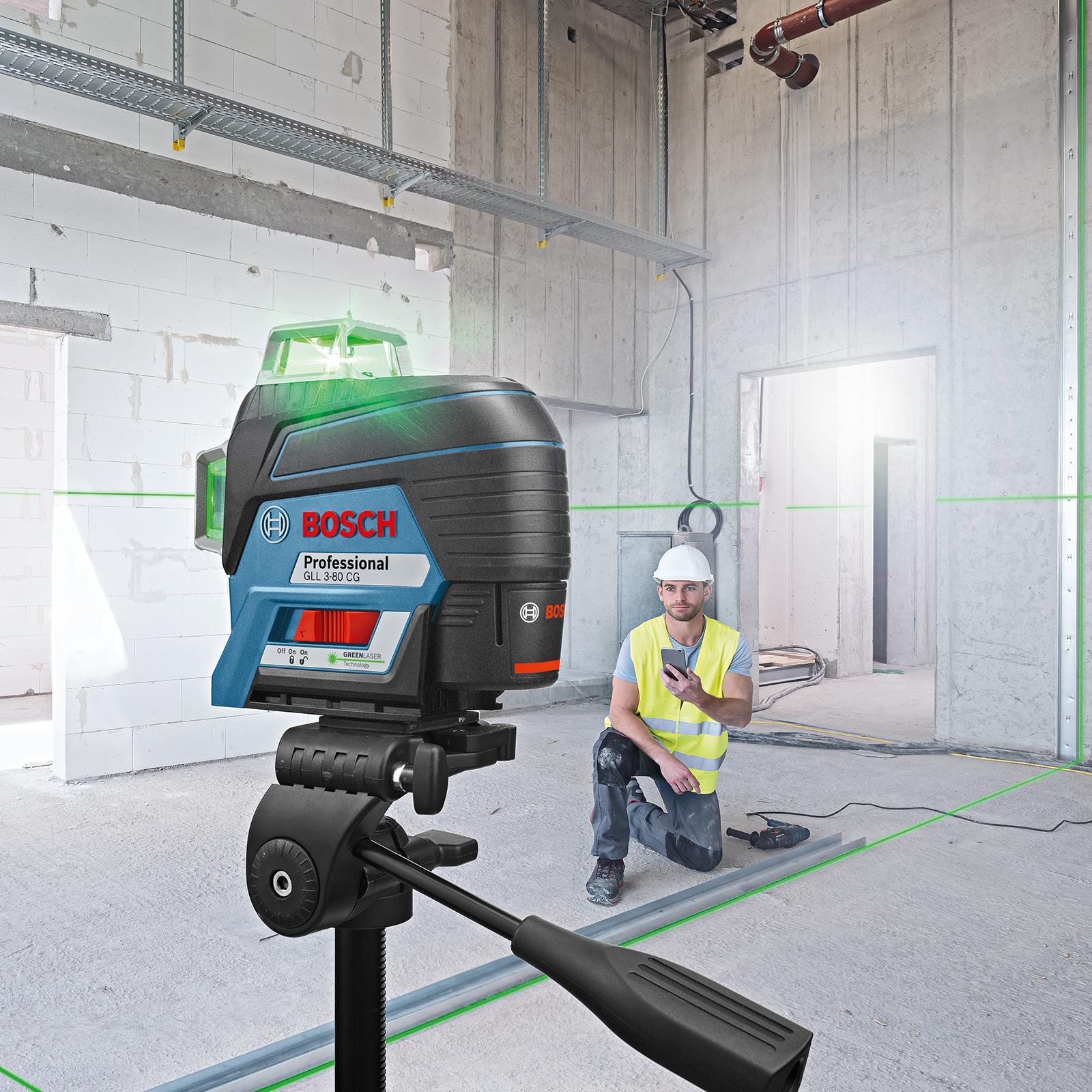 Bosch Professional 3 x 360 Green Beam Laser 0601063U80 Bunnings Australia