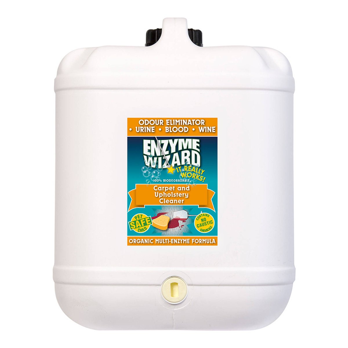 Enzyme Wizard Carpet & Upholstery Cleaner/Odour Eliminator 20L ...