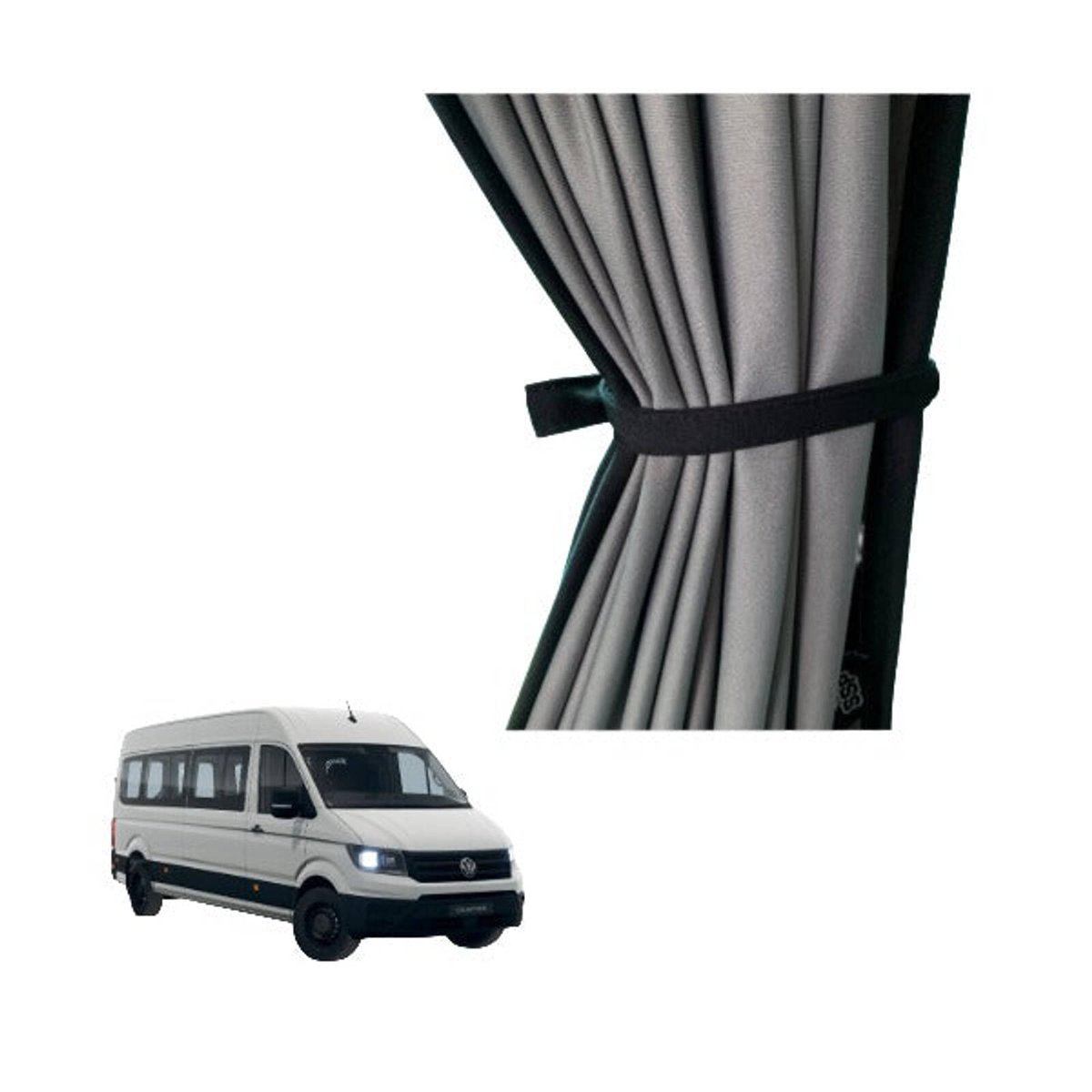 Voos Left Rear Side Window Camper Curtain LWB - VW Crafter (2017 ...