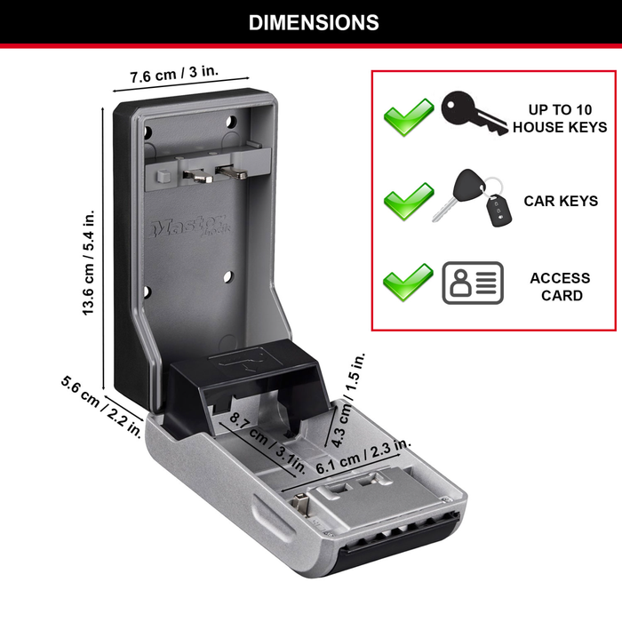 Master Lock Wall Mount Next Gen Key Safe - Bunnings Australia