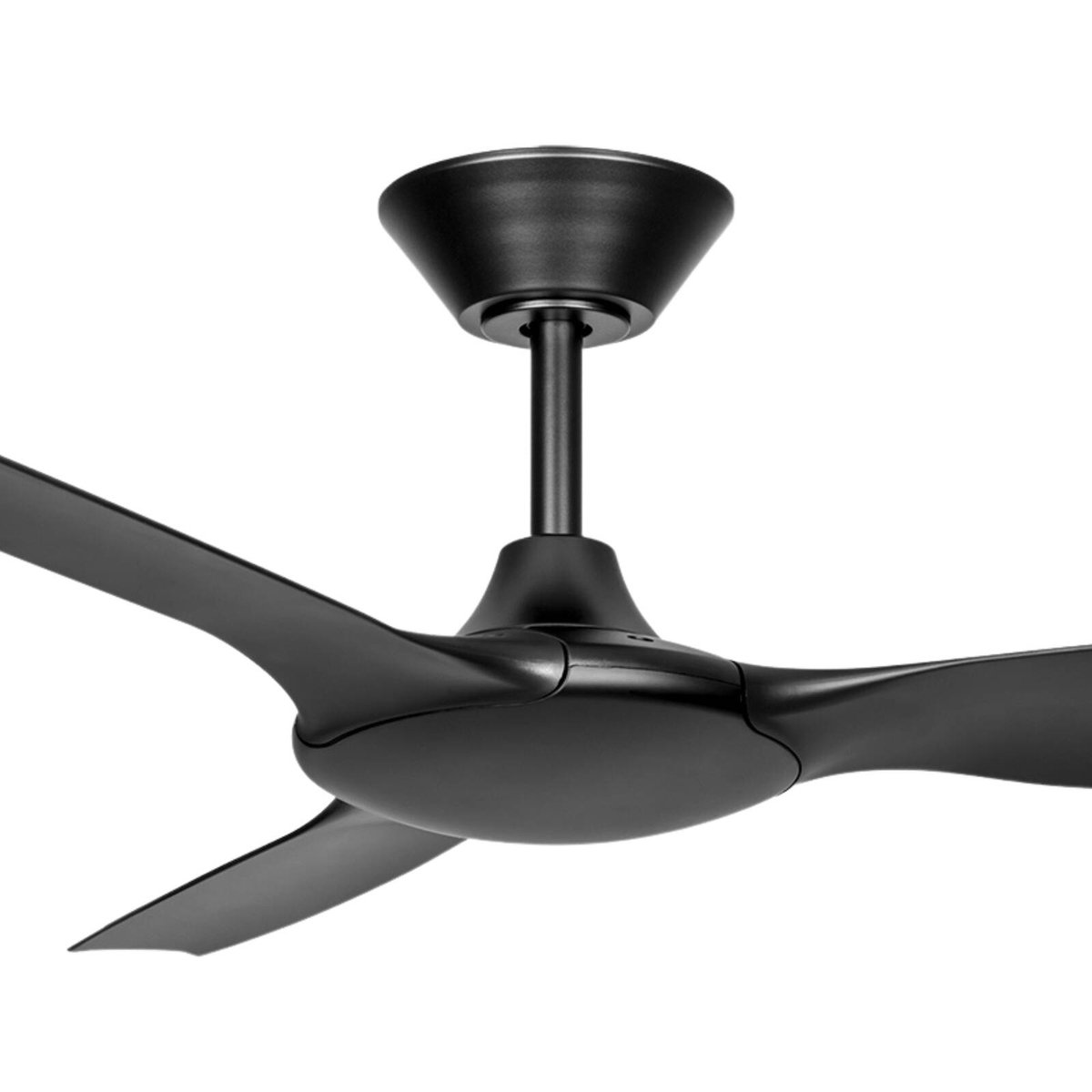 ThreeSixty 132cm Black 3 Blade DC Delta Ceiling Fan - Bunnings Australia