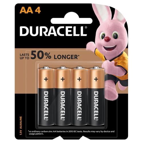 Duracell Coppertop AA4 Batteries - 4 Pack - Bunnings Australia