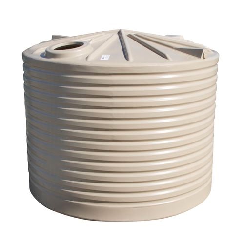 Clark Tanks 10000L Round Poly Water Tank - Merino - Bunnings Australia